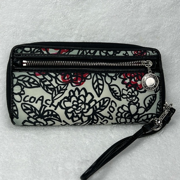Coach | Bags | Coach Graffiti Wallet 75 X 4 Inches Discoloration On ...